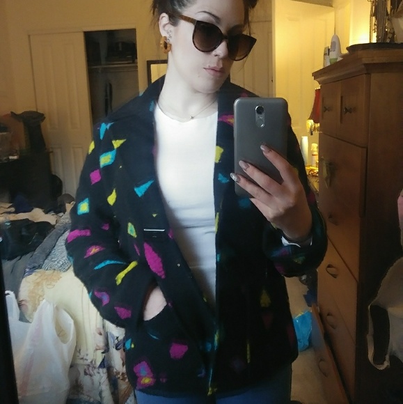 600 West | Jackets & Coats | Crazy 8s Retro Neon 90s Bright Fuzzy ...